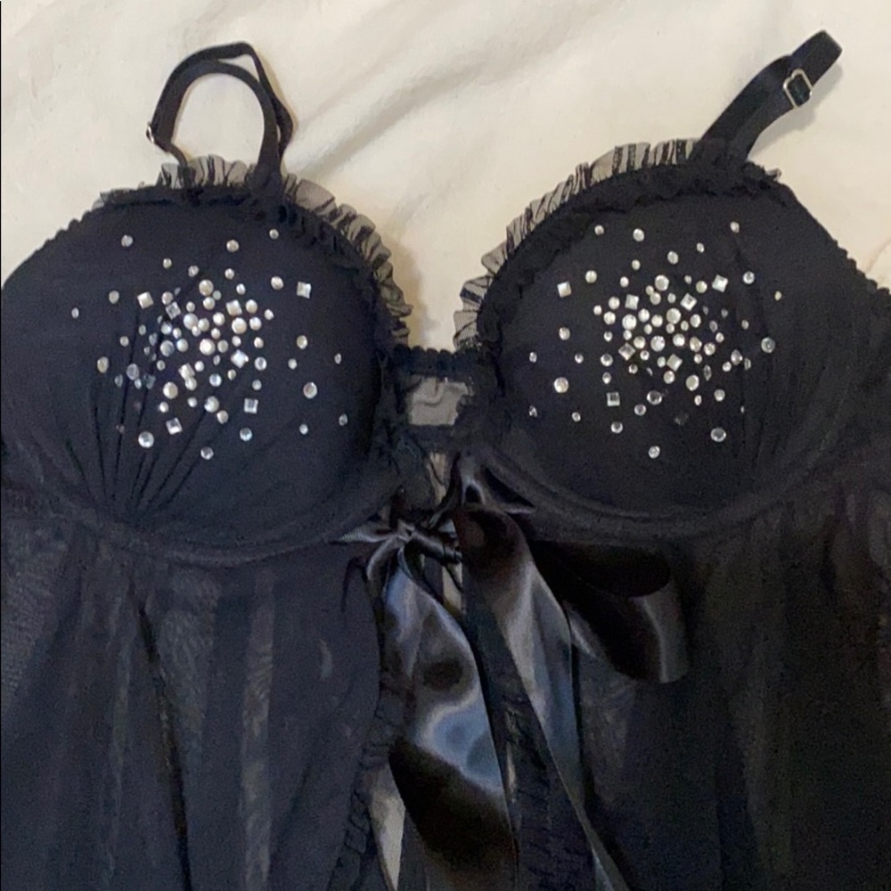 Victoria’s Secret Black Sheer Teddy - Gem